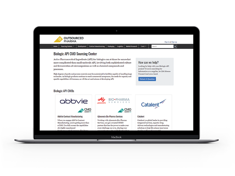 Outsourced Pharma Sourcing Centers